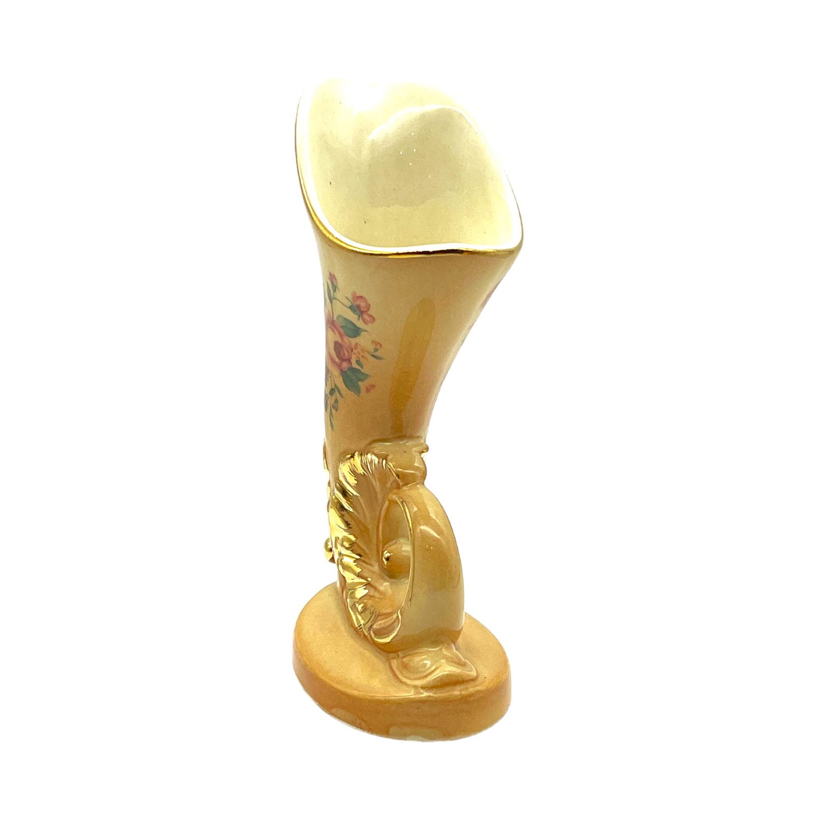 Spaulding China - Small Cornucopia Vase - Vintage - 6.75" - Etsy