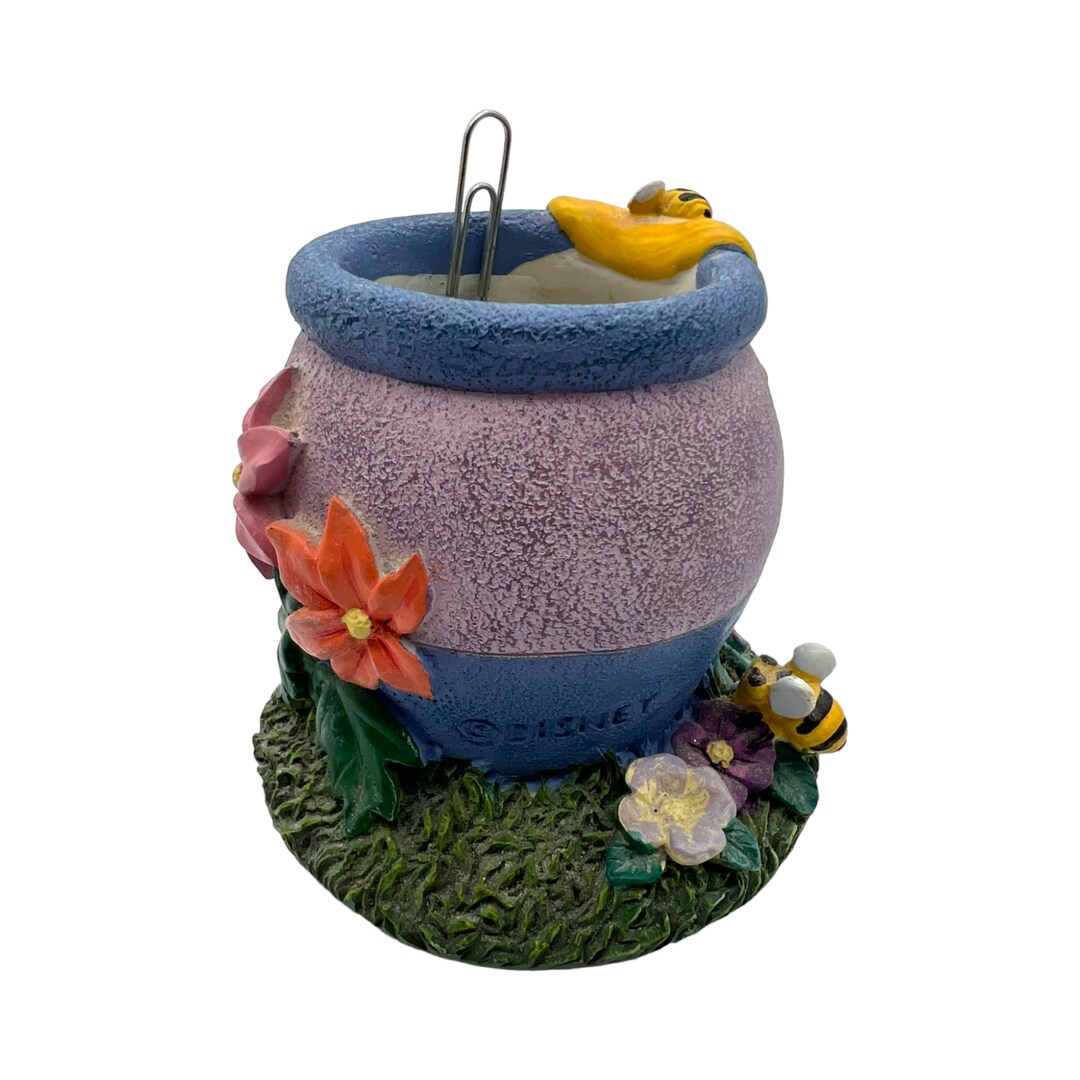 Disney - Winnie the Pooh Paper Clip Holder - Vintage - 2.75" - Etsy