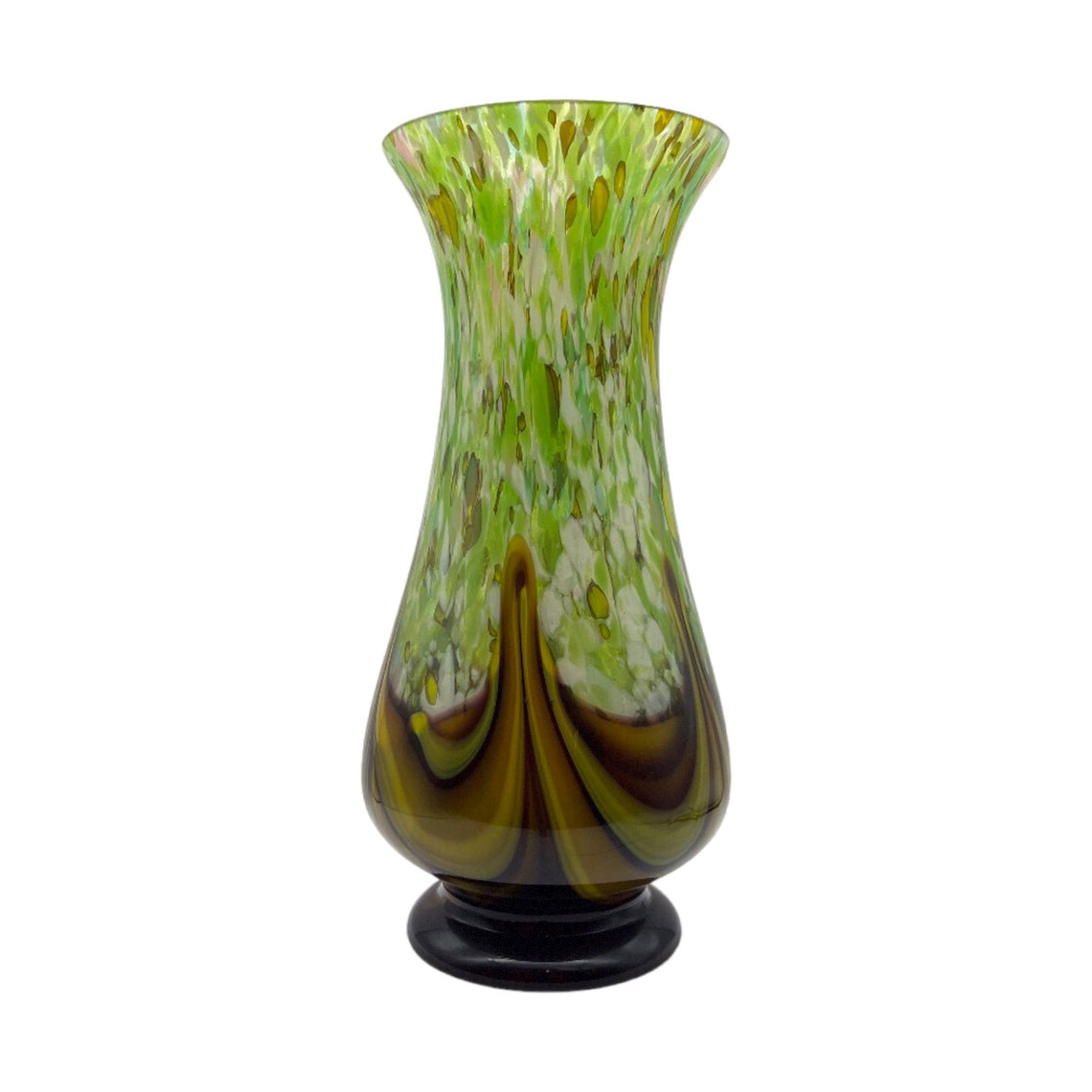 Opulent Opaline Symphony - Handcrafted Murano Art Glass Vase - Etsy