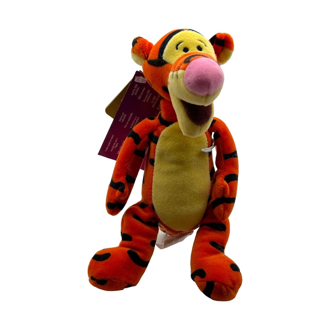 Disney Store Tigger W/sound Mini Bean Bag Vintage With Tag 9 - Etsy