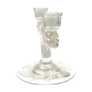 Tiffin-franciscan Double Light Candle Holder With Etched Base Vintage 5 ...