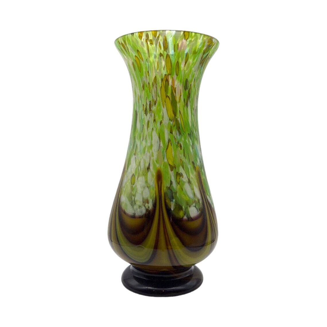 Opulent Opaline Symphony - Handcrafted Murano Art Glass Vase - Etsy
