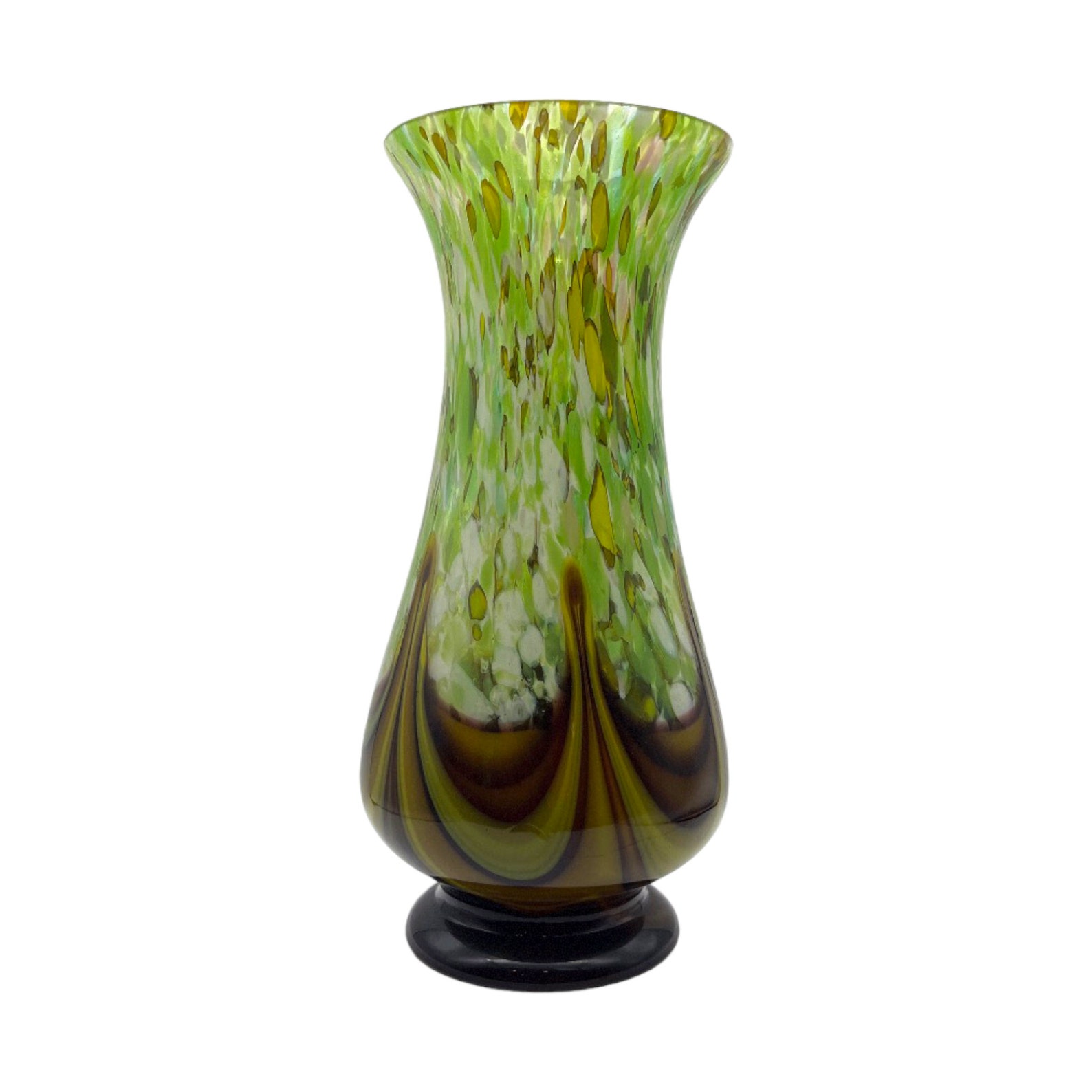 Opulent Opaline Symphony - Handcrafted Murano Art Glass Vase - Etsy