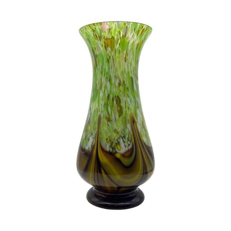 Opulent Opaline Symphony - Handcrafted Murano Art Glass Vase - Etsy