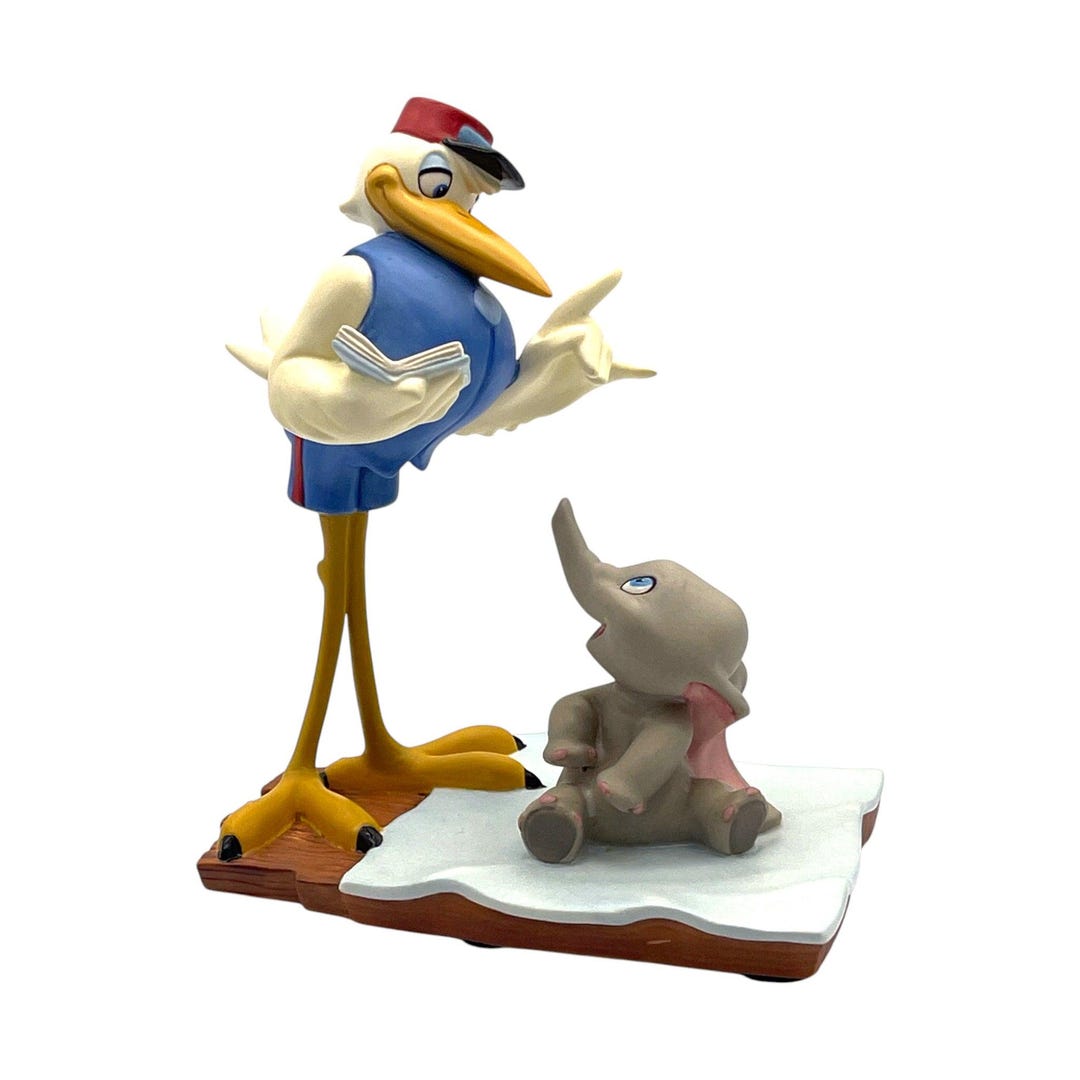 Walt Disney Classic Dumbo Bundle of Joy With Stork 6 - Etsy