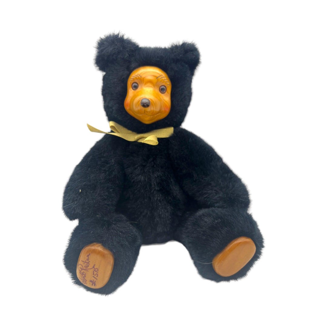 Raikes Applause Bear - Black Terry Bear - #1515 - Signed by Robert ...