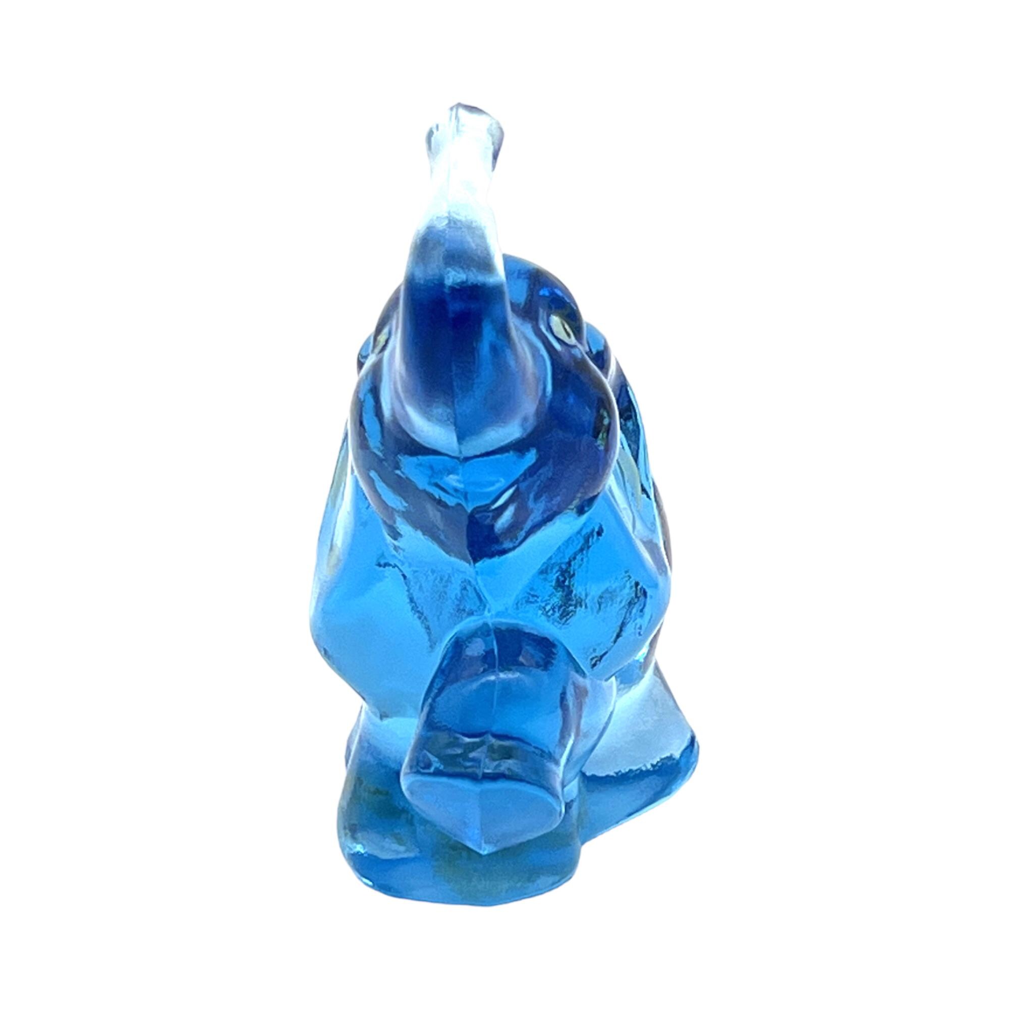 Fenton Art Glass - Elephant Indigo Blue - Hand Painted & Signed - Etsy