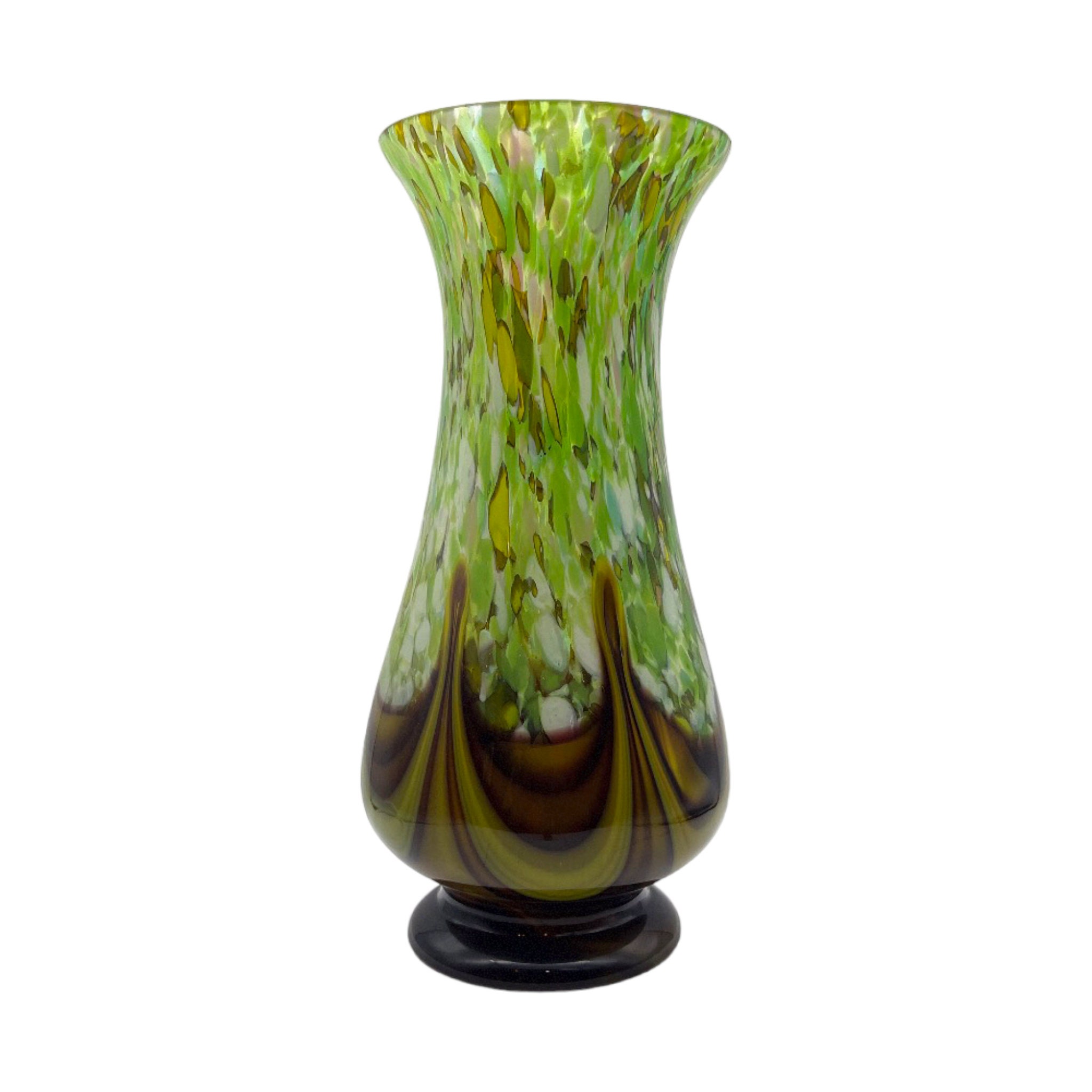 Opulent Opaline Symphony - Handcrafted Murano Art Glass Vase - Etsy