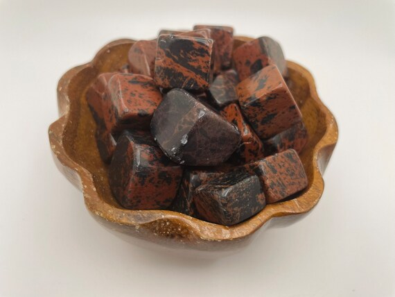 Mahogany Obsidian Cubes - Etsy