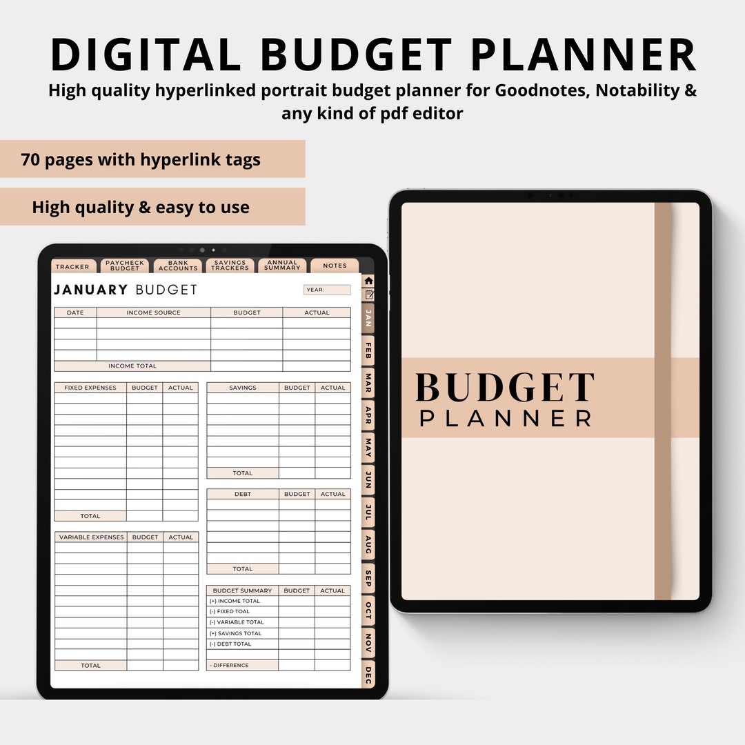 Digital Budget Planner, Finance Tracker, Finance Planner, Digital ...