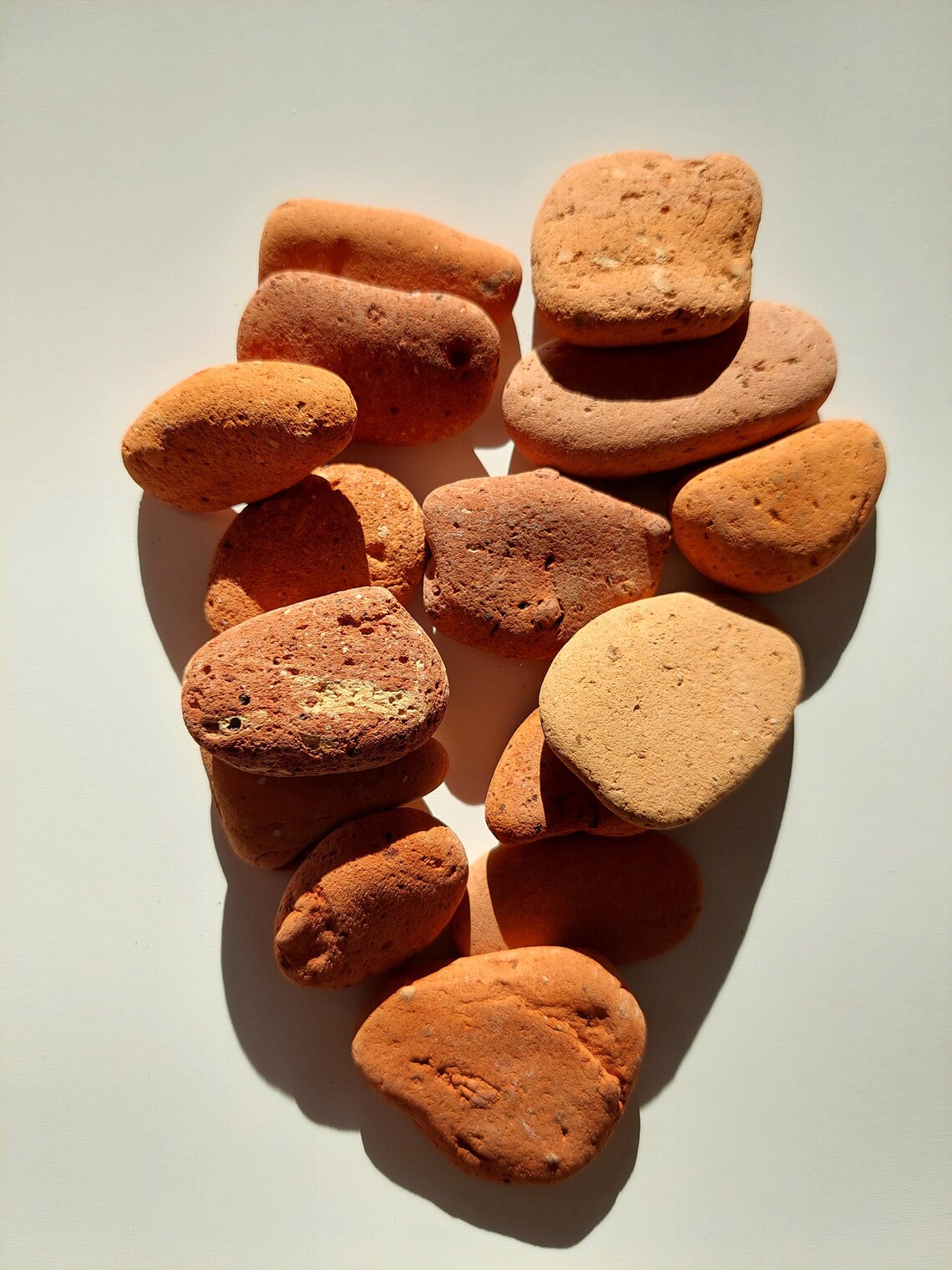 15 Pcs Clay Pebbles Natural Red Clay Rocks Size 0.78in/2 Cm - Etsy