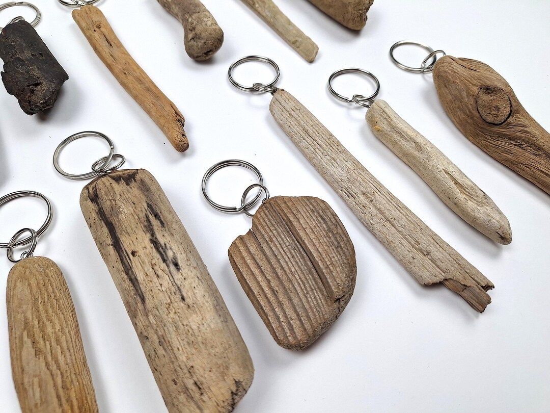 Drifftwood Keychain, Handmade Natural Product, Driftwood Key Ring ...