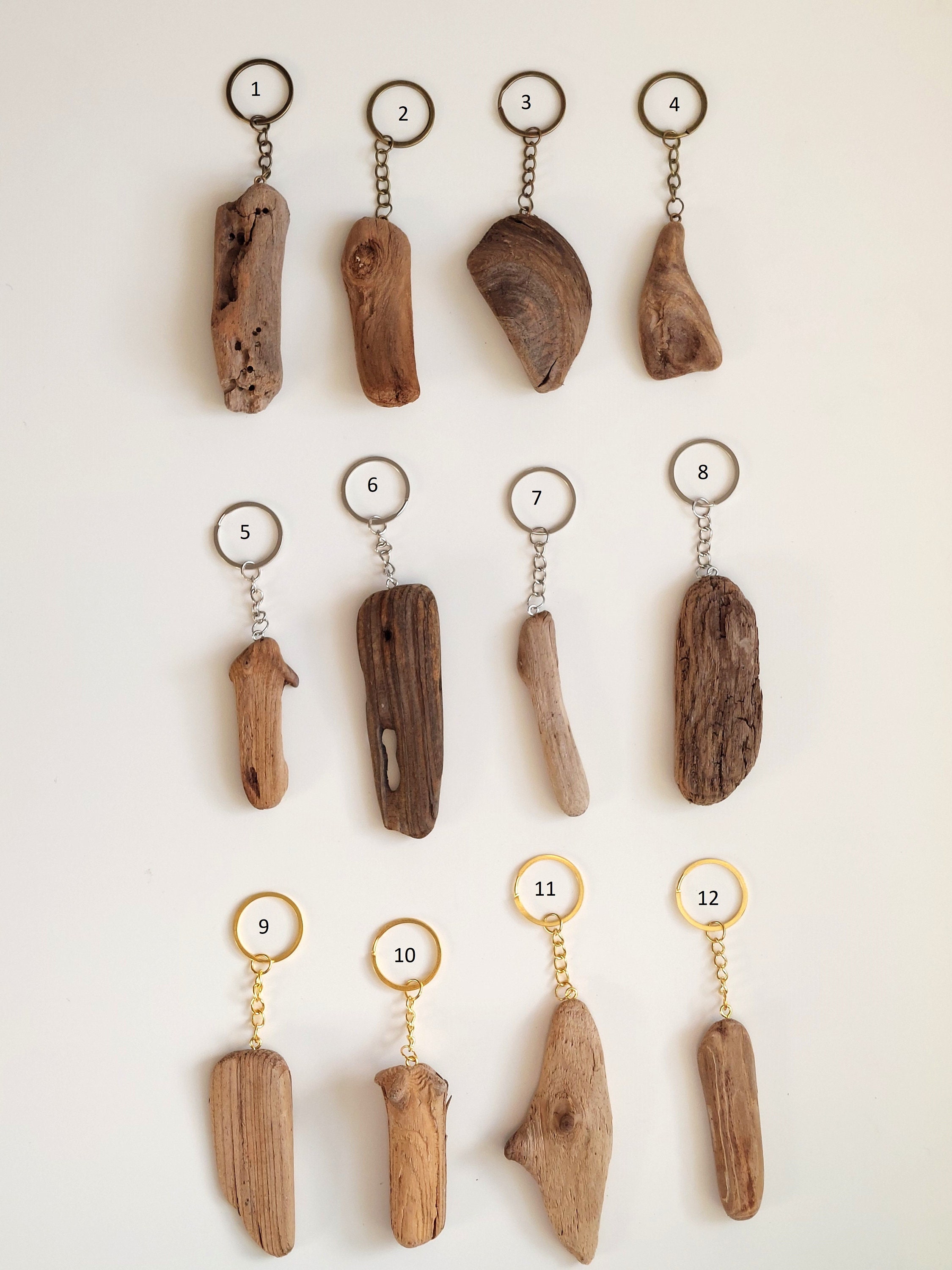 Drifftwood Keychain Handmade Natural Product Driftwood Key - Etsy