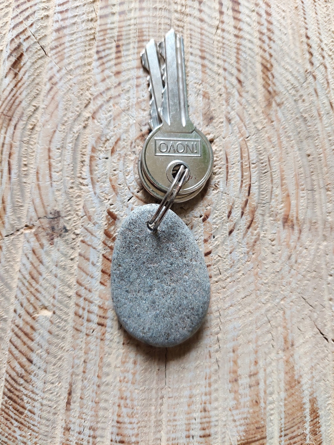 Pebble Keychain, Handmade Natural Product, Stone Key Ring - Etsy