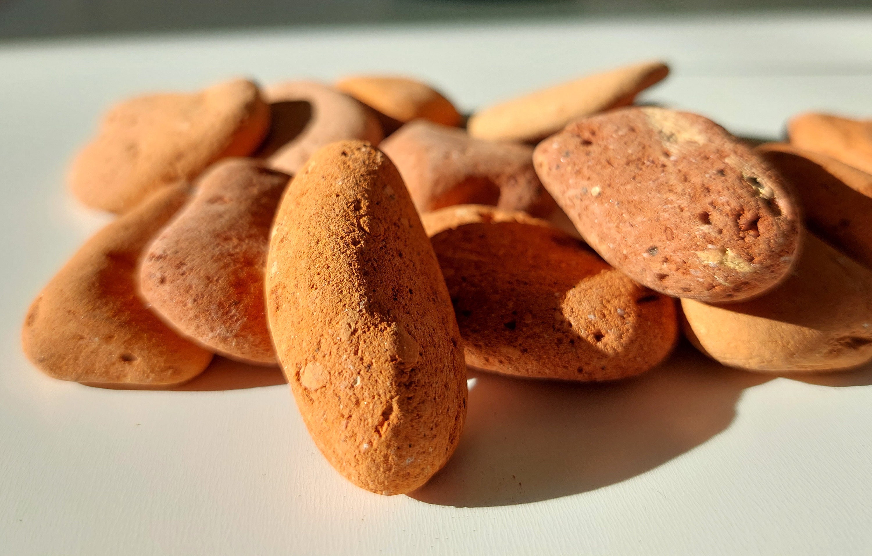 15 Pcs Clay Pebbles Natural Red Clay Rocks Size 0.78in/2 Cm - Etsy