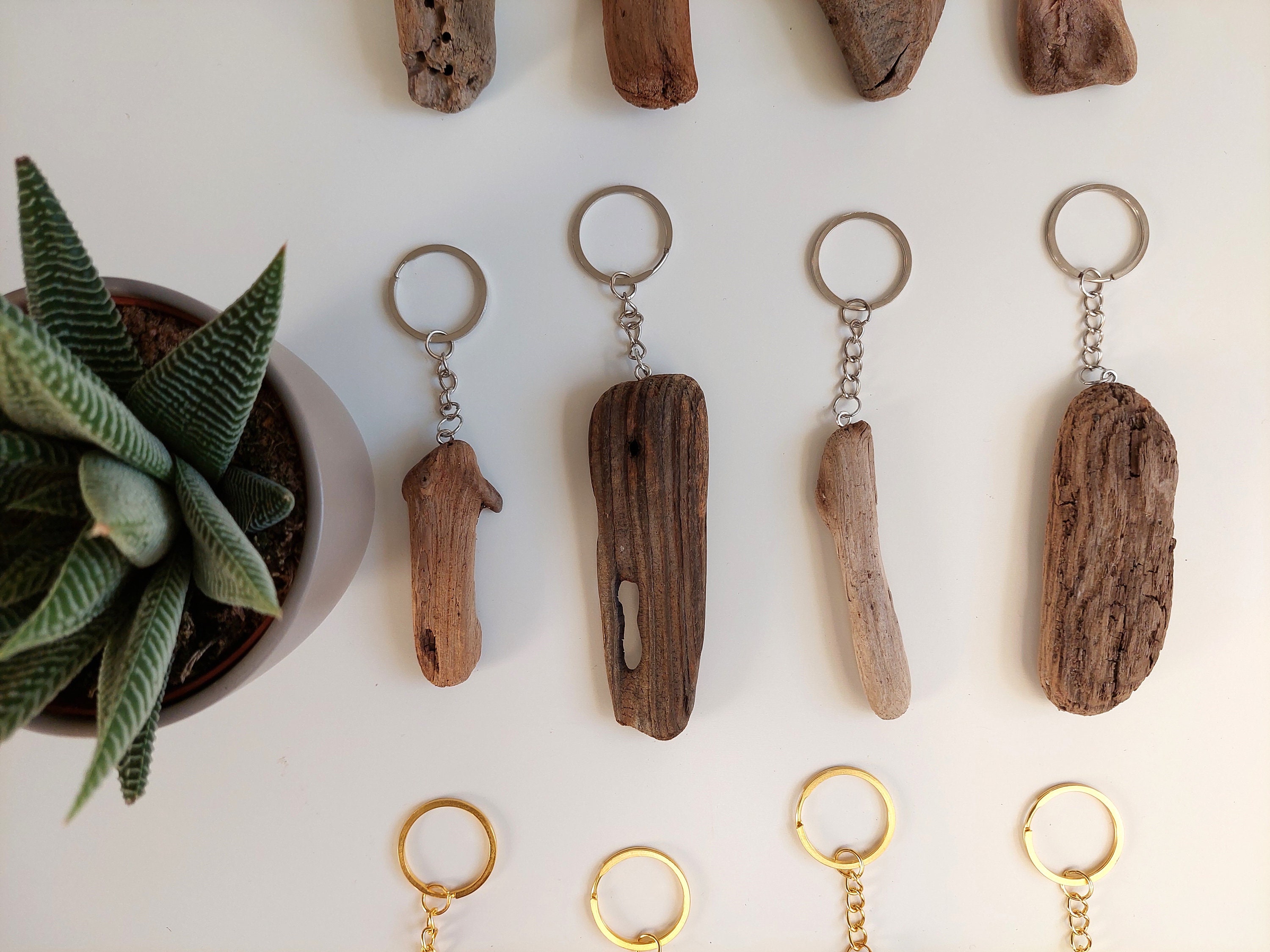 Drifftwood Keychain Handmade Natural Product Driftwood Key - Etsy