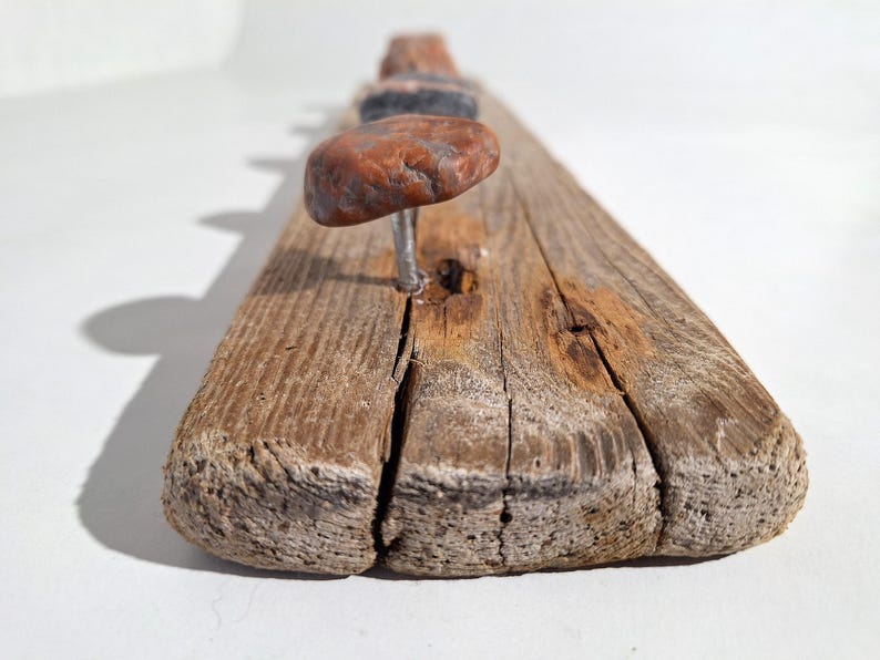 Driftwood With Pebble Knobs for Jewelry and Purses, Rustic Towel Hanger ...