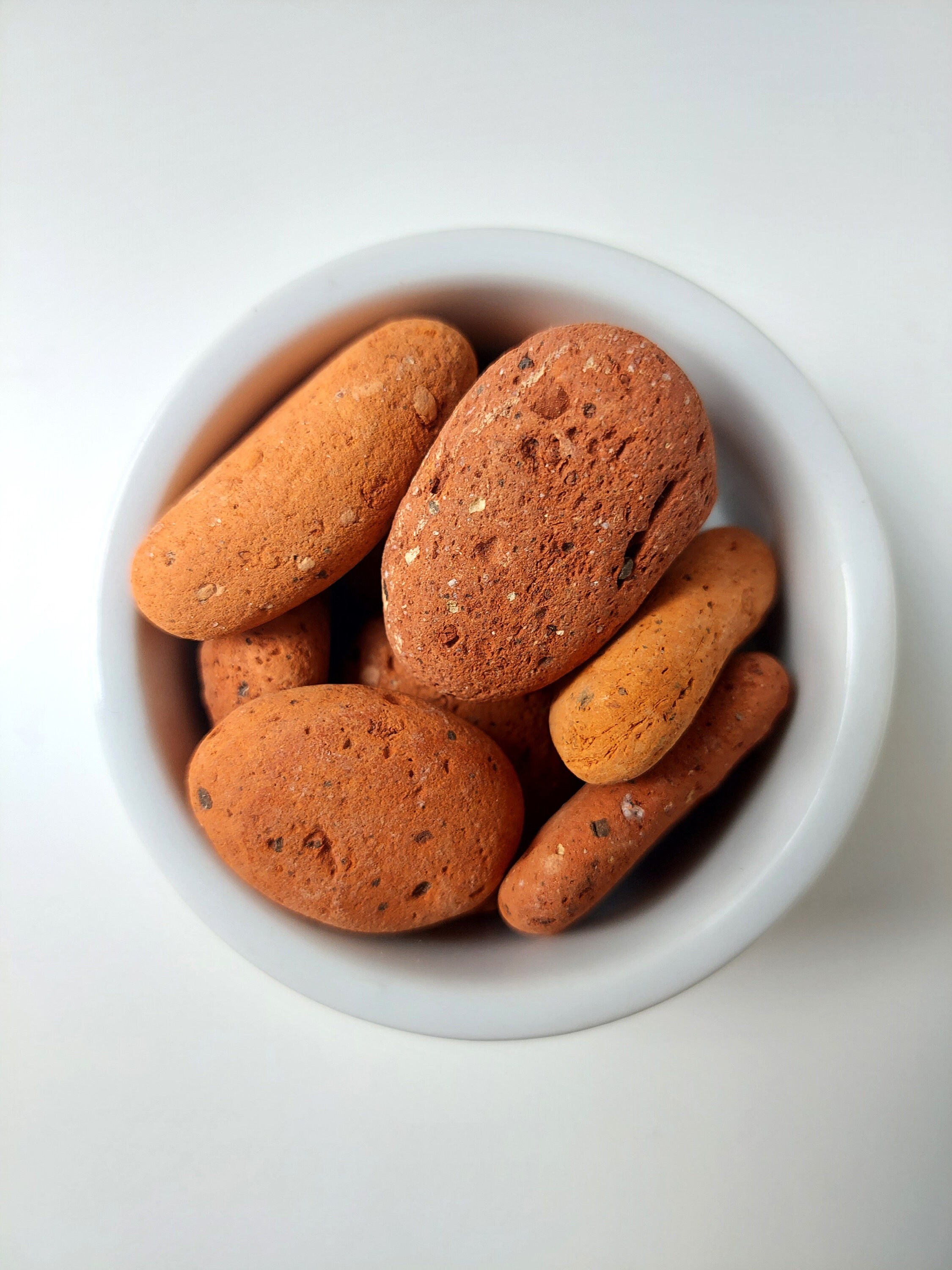 15 Pcs Clay Pebbles, Natural Red Clay Rocks Size 0.78in/2 Cm up to 2 ...