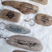 Driftwood Keychain, Handmade Natural Drift Wood Key Chain, Driftwood ...