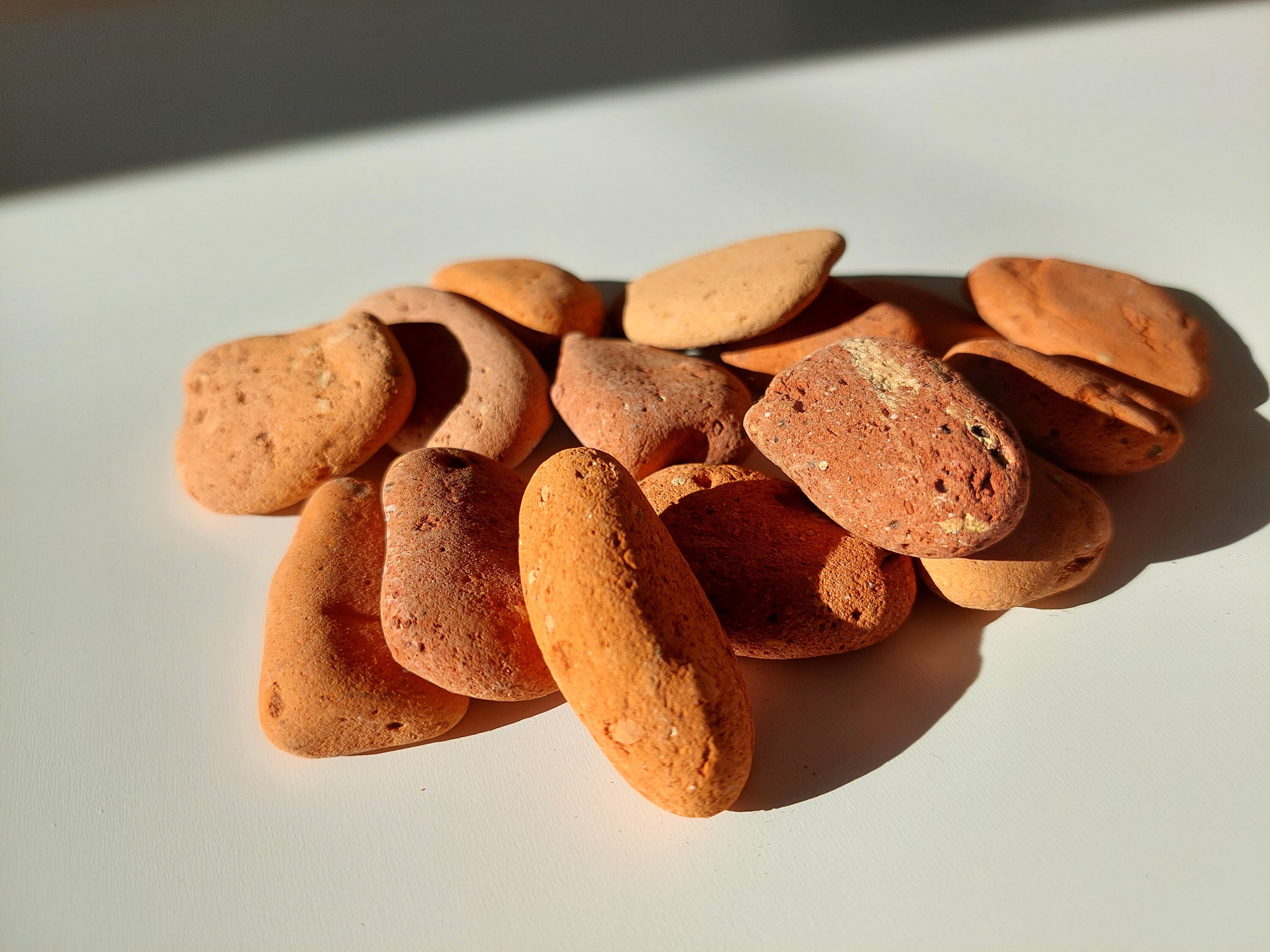 15 Pcs Clay Pebbles Natural Red Clay Rocks Size 0.78in/2 Cm - Etsy