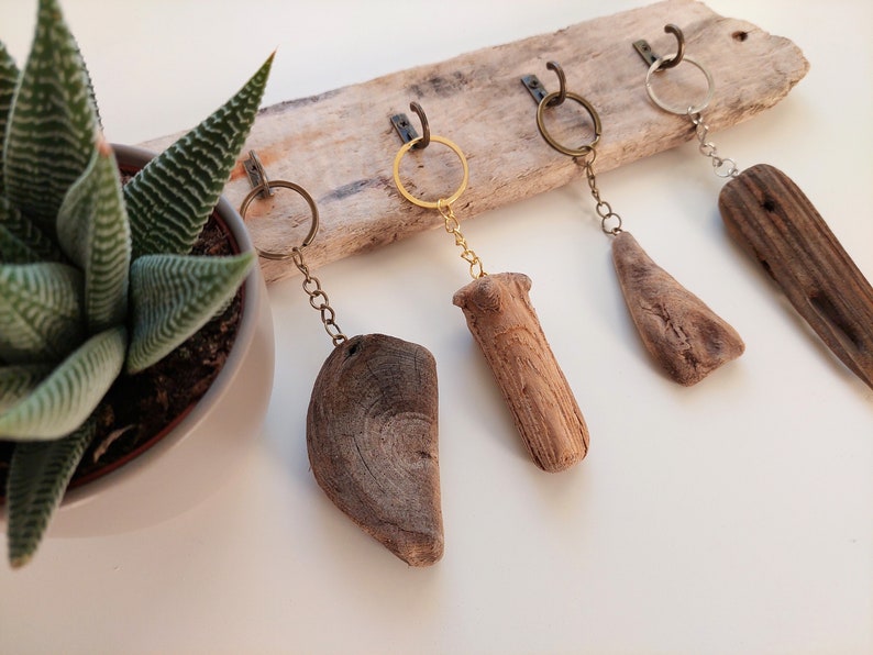 Drifftwood Keychain Handmade Natural Product Driftwood Key - Etsy