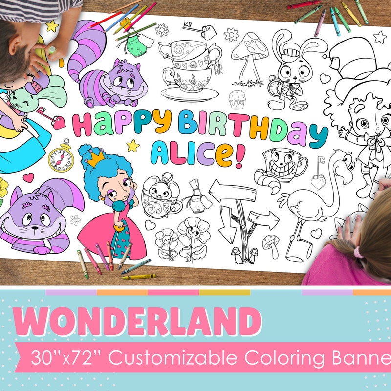 Wonderland Banner - Etsy
