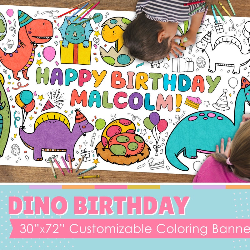 Large Name Sign Dinosaur - Etsy