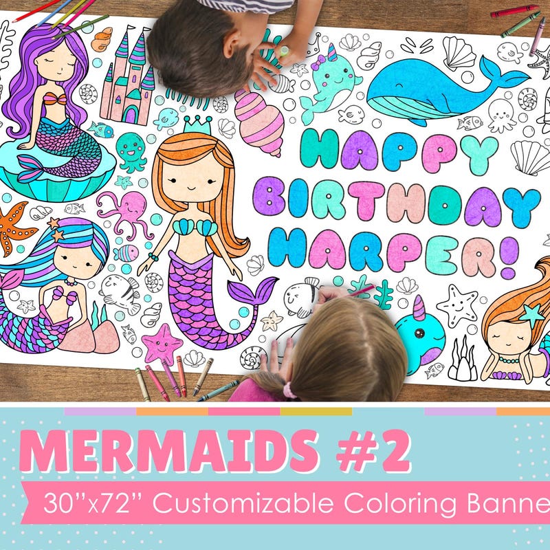 Mermaid Craft Banner - Etsy