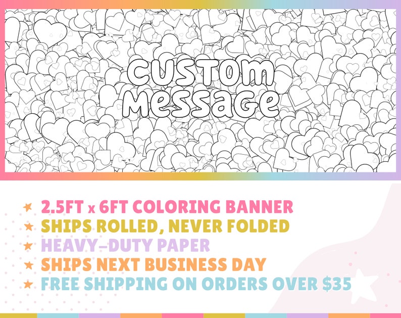 GIANT Valentines Day Heart | Coloring Poster | School Activity | Kids ...