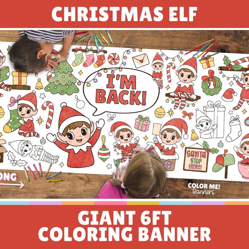 Christmas Elf Banner - Etsy