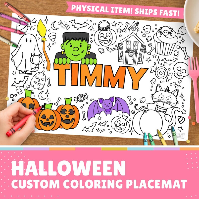 Halloween Placemat - Etsy