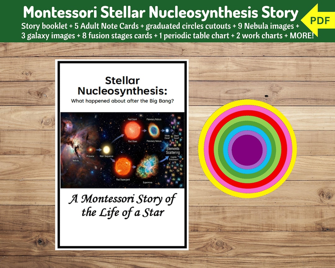 Montessori Star Lifecycle Printables | Stellar Nucleosynthesis Activity ...