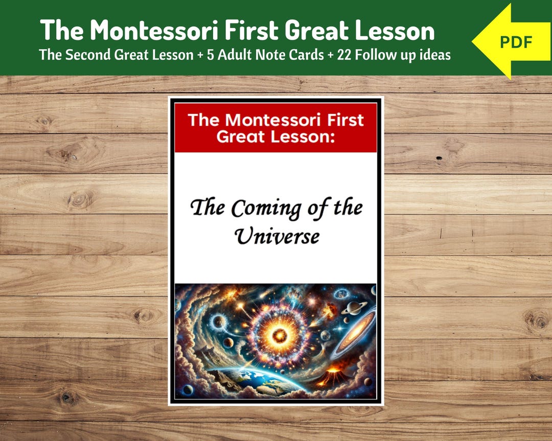Montessori First Great Lesson | Universe Story & Activities (digital ...
