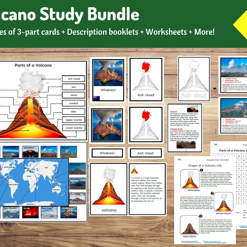 Montessori Volcano - Etsy