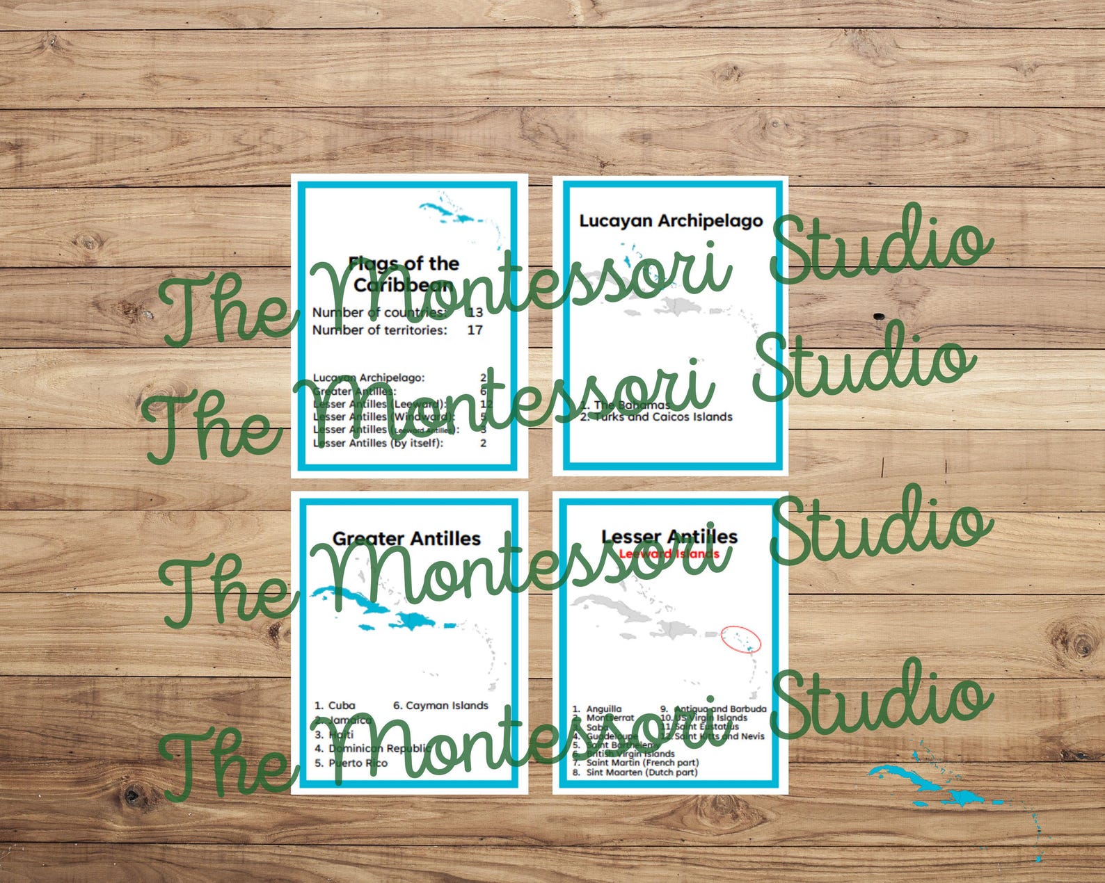 Flags of the Caribbean | Montessori Geography | Caribbean Countries and ...