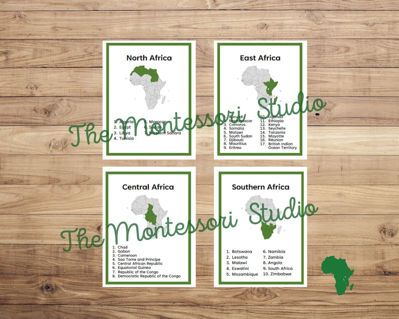 Flags of Africa | Montessori Geography | African Countries & Capitals ...