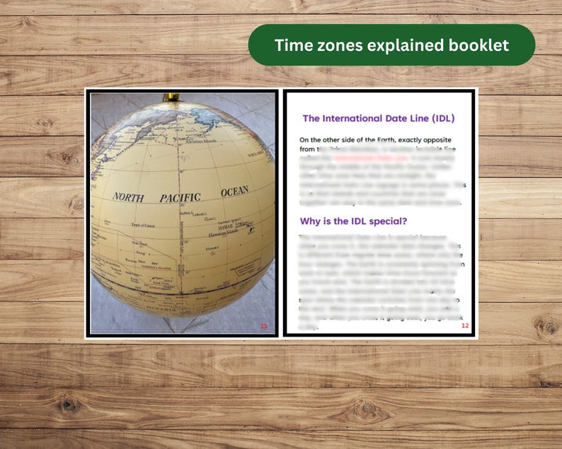 Time Zones of the World Montessori Bundle - Geography and Time Concepts ...