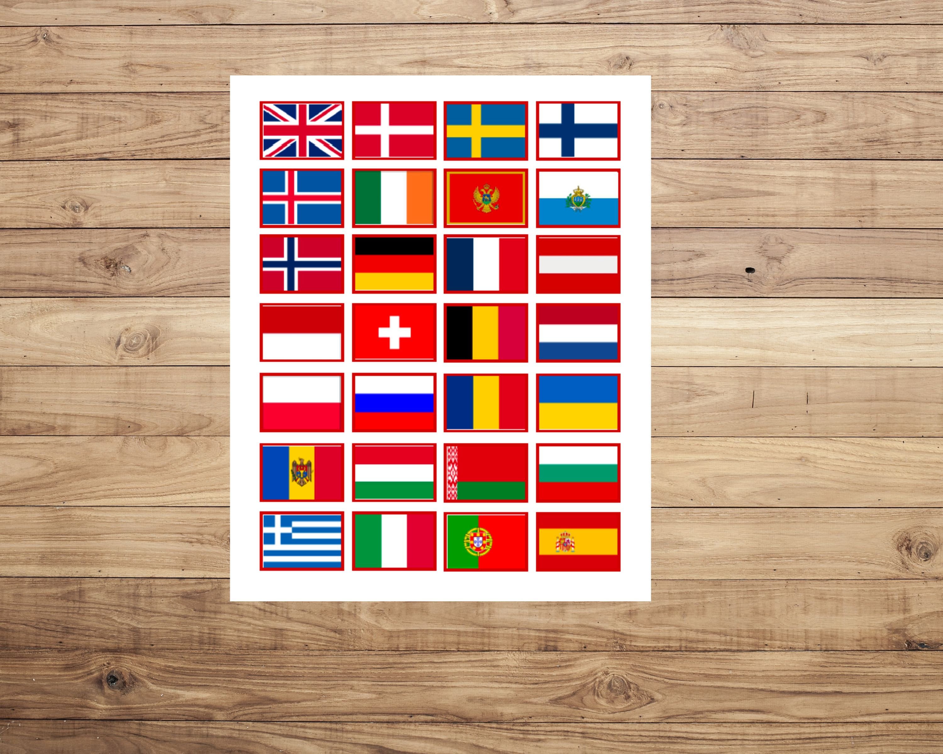 Flags and Countries of Europe Montessori Bundle | European Countries ...