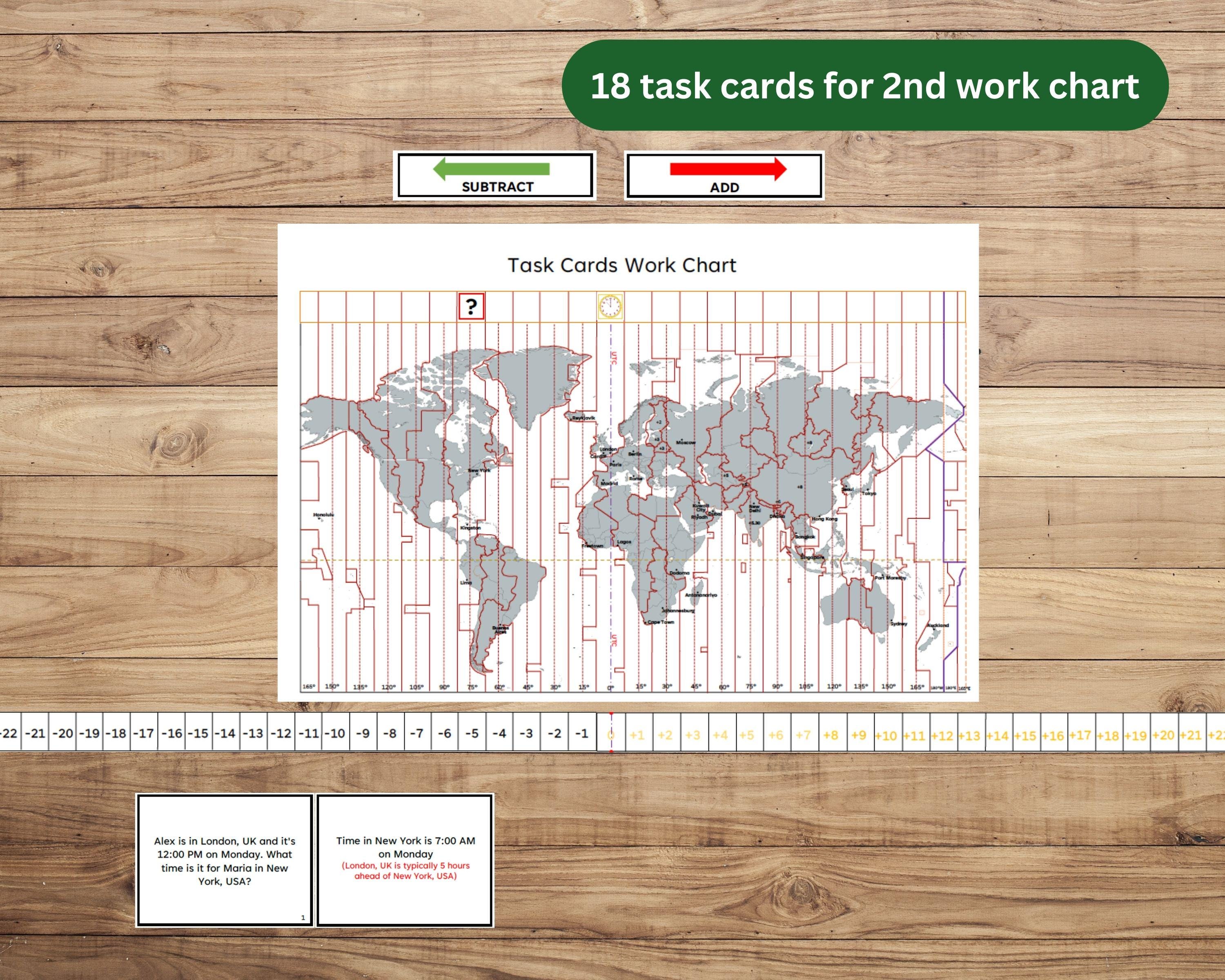 Time Zones of the World Montessori Bundle - Geography and Time Concepts ...