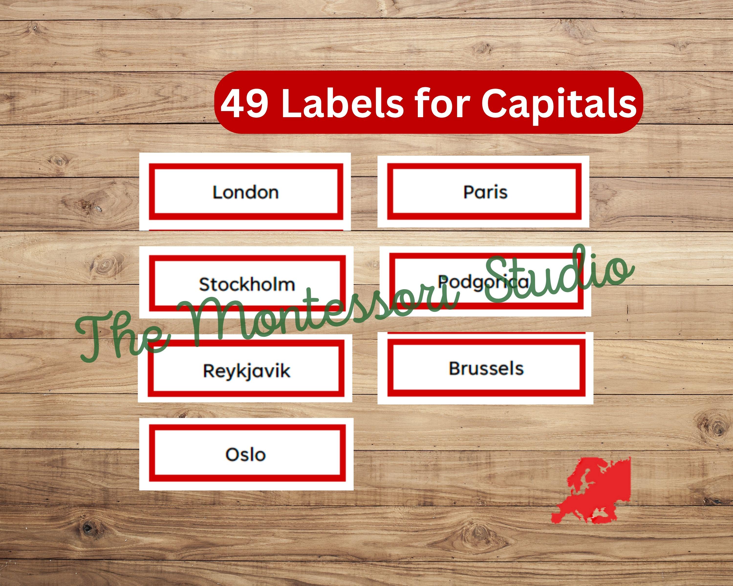 Flags of Europe | Montessori Geography | European Countries & Capitals ...