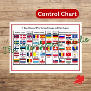 Flags of Europe | Montessori Geography | European Countries & Capitals ...