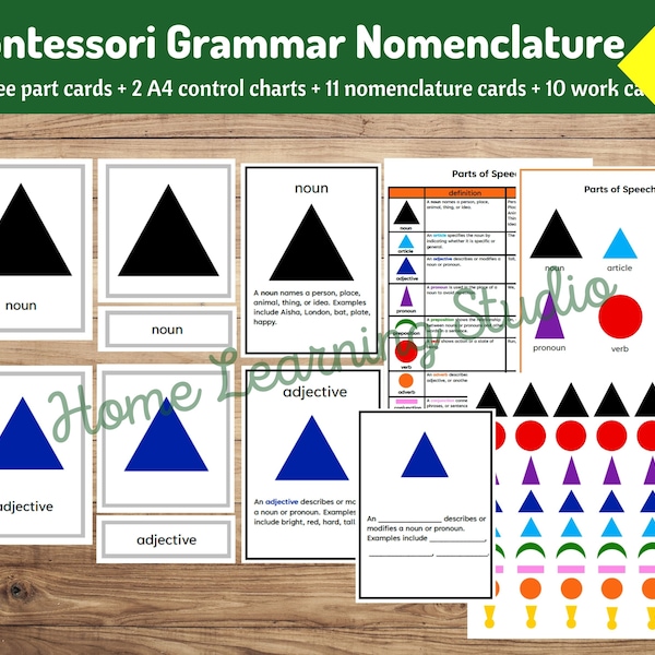 Montessori Grammar - Etsy
