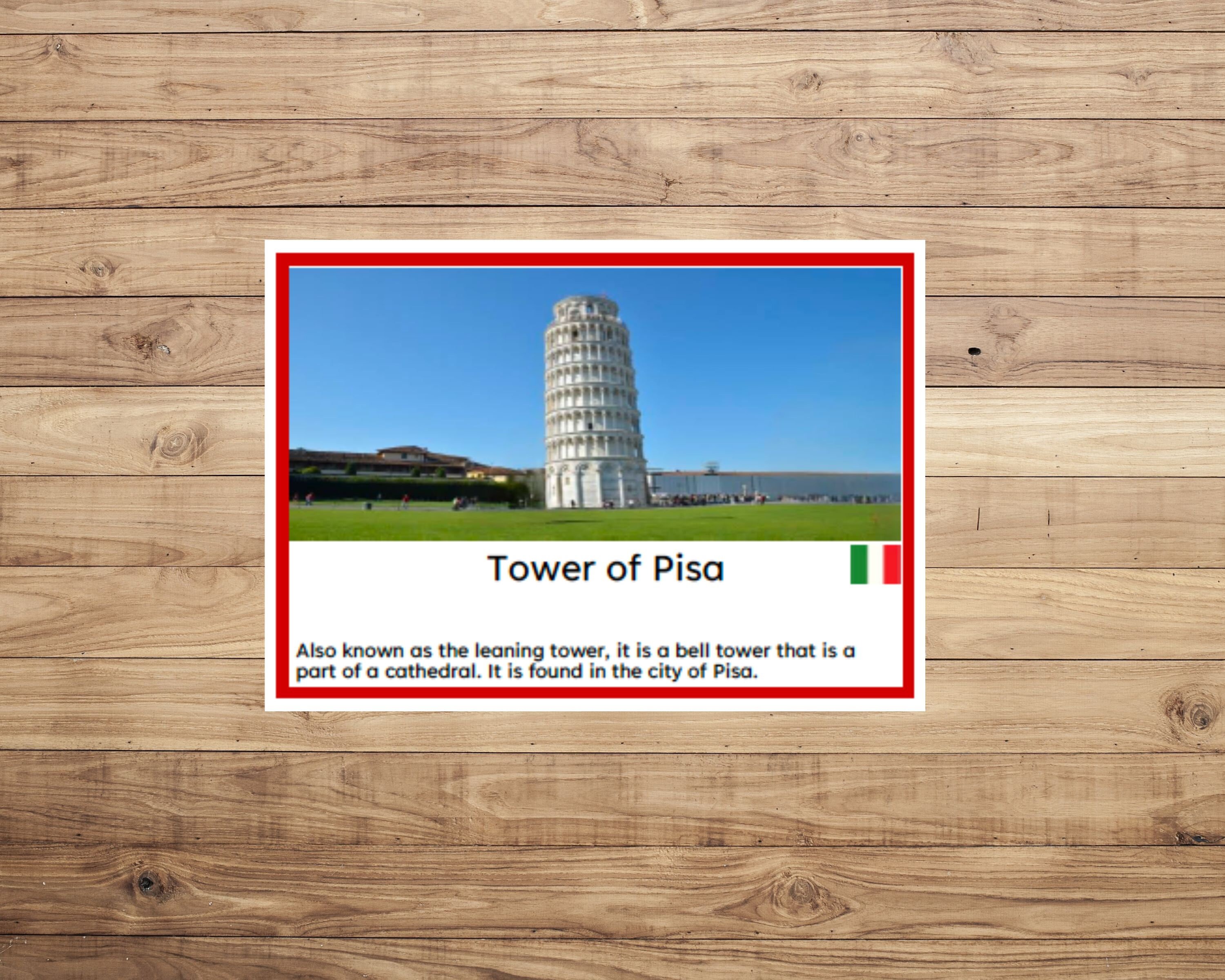 Landmarks of Europe | Montessori Three-part Cards + Postcard-sized ...