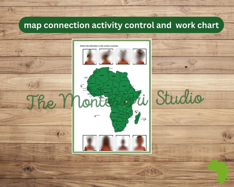Montessori African Hairstyles Cards: Cultural Geography (digital ...