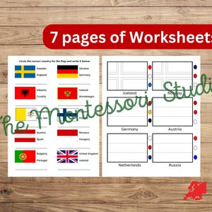 Flags of Europe | Montessori Geography | European Countries & Capitals ...