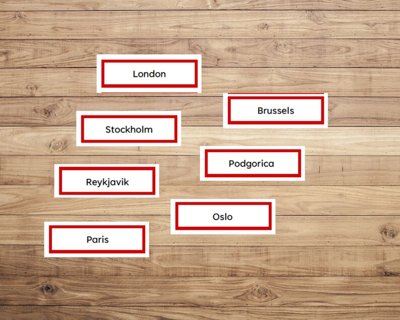 Flags and Countries of Europe Montessori Bundle | European Countries ...