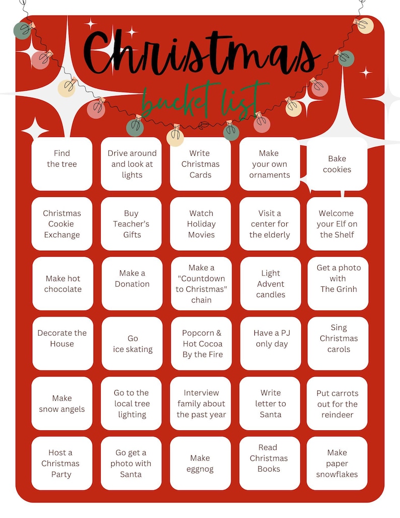 Christmas Activities & Poster Bundle - Etsy
