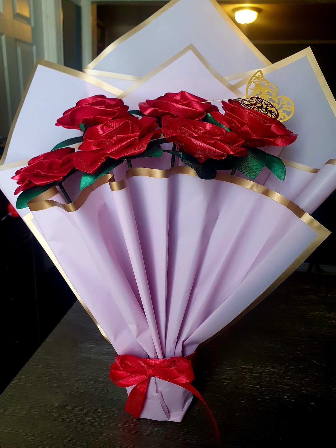 Ramo De Flores Eternas, Hechas De Listón Bouquet of Eternal Flowers ...