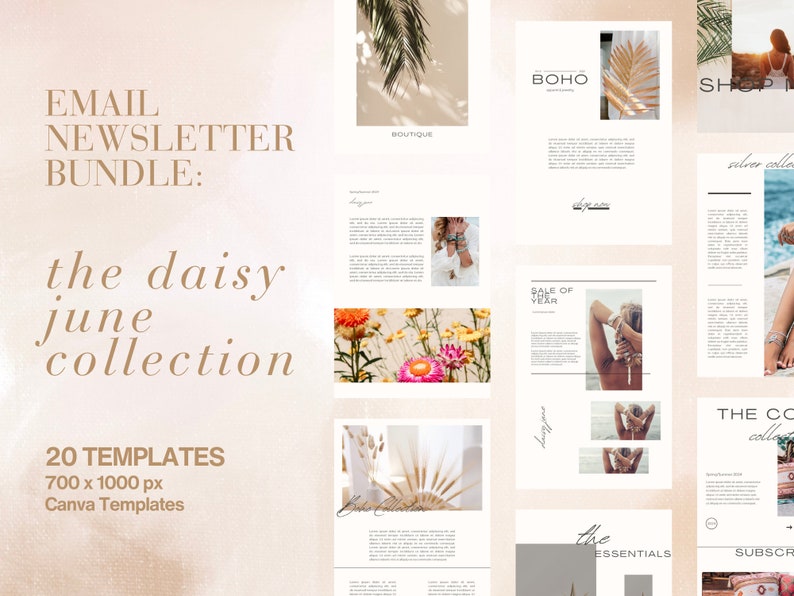 Email Template | Boho| Customizable Template | Professional Design ...