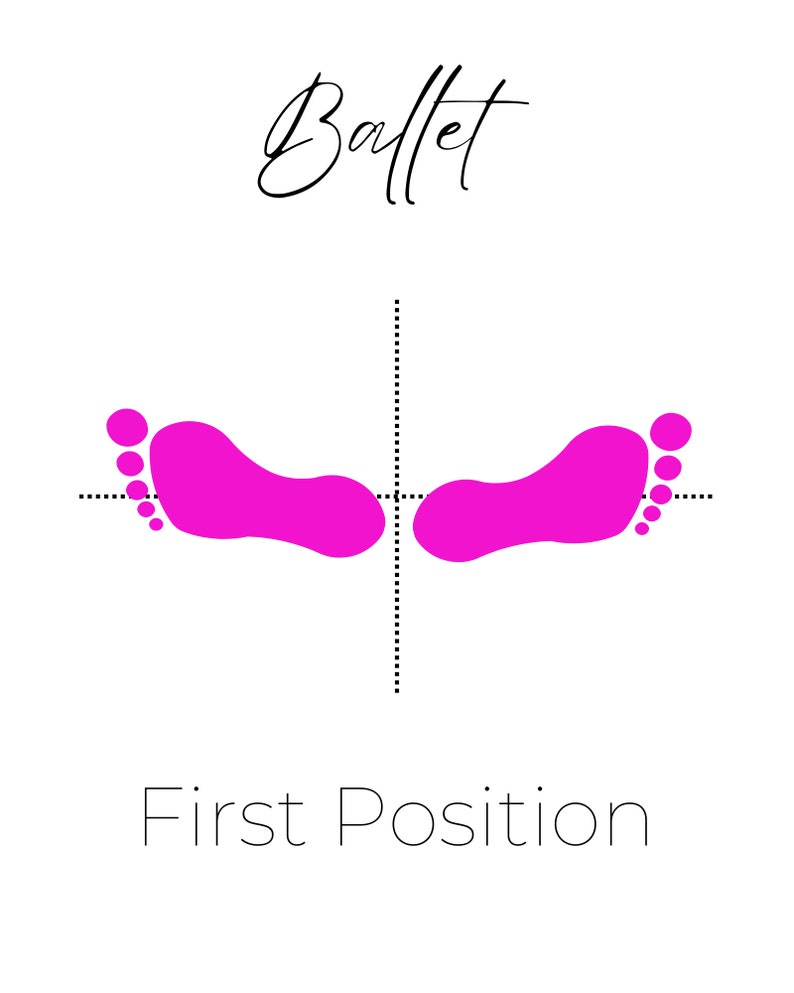 Ballet Positions Printable Wall Art, Dance Studio Wall Art, Ballet ...